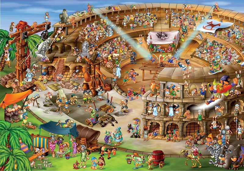 Roman Amphitheatre Cartoon Puzzle-FreedomDaySales.com