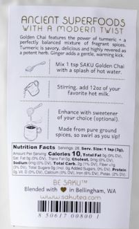 Saku Tea Golden Chai Tea-3oz Bag-Freedomdaysales.com | Freedom Day Sales